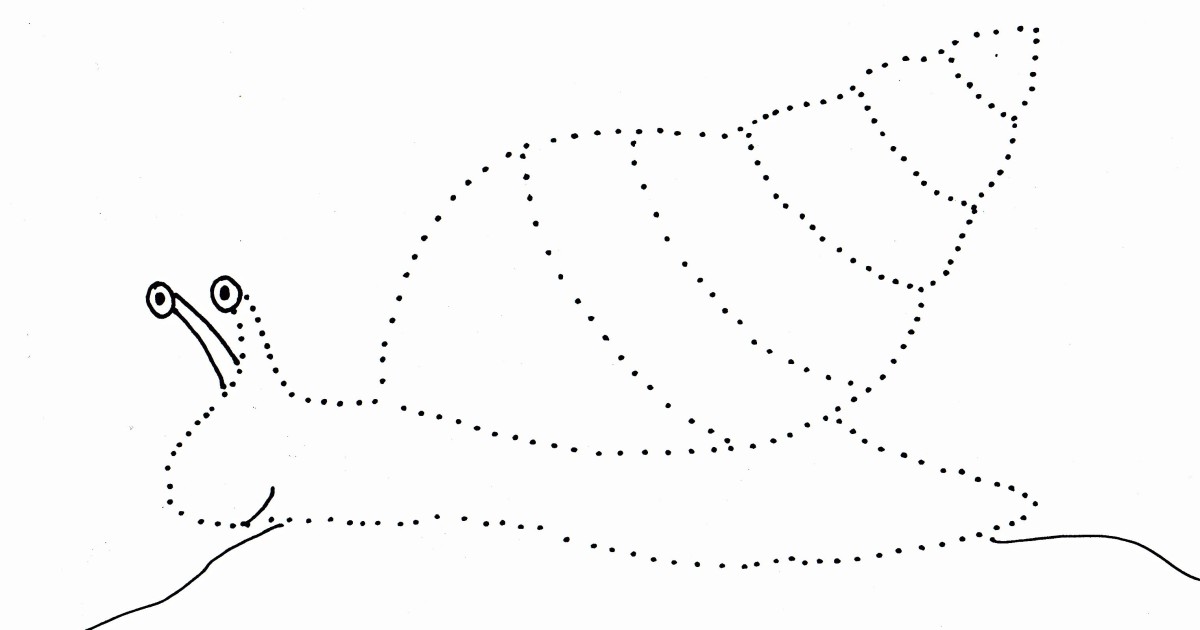 Snail Dot Drawing - Art Starts