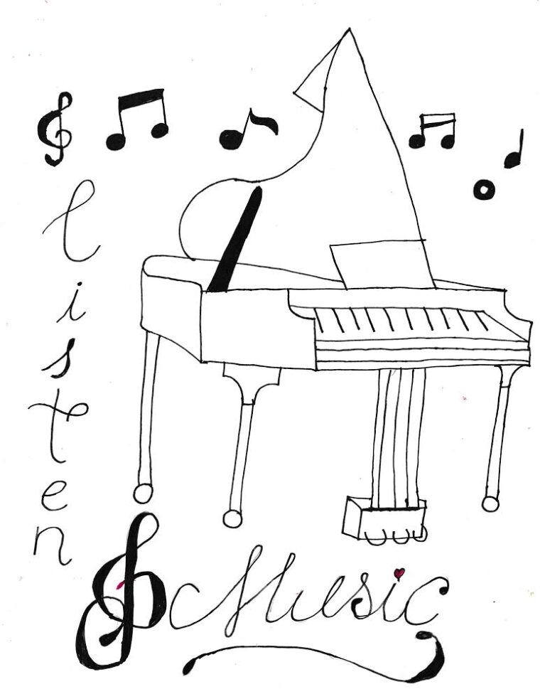 Listen to Music... stay happy - Art Starts